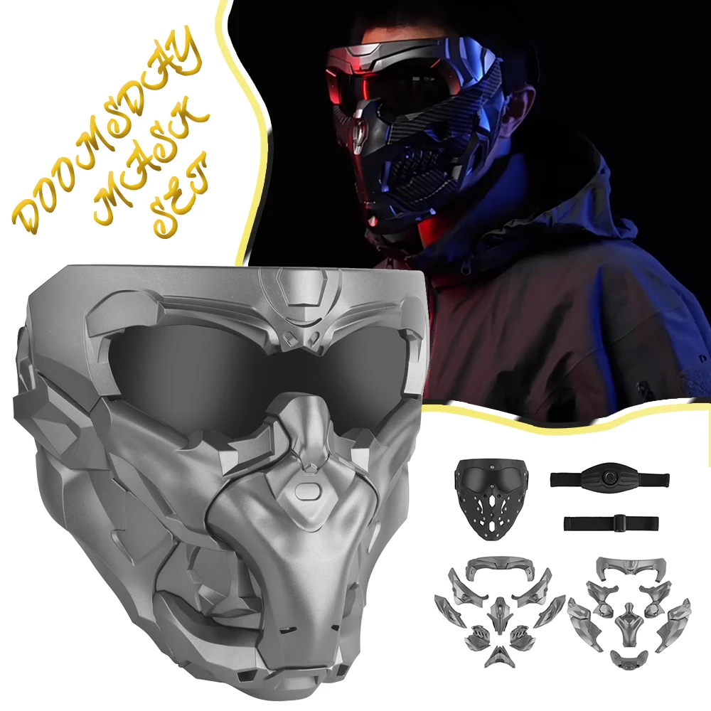 Tactical-Airsoft-Doomsday-Mask-Set-DIT-Removable-Full-Face-Protective ...