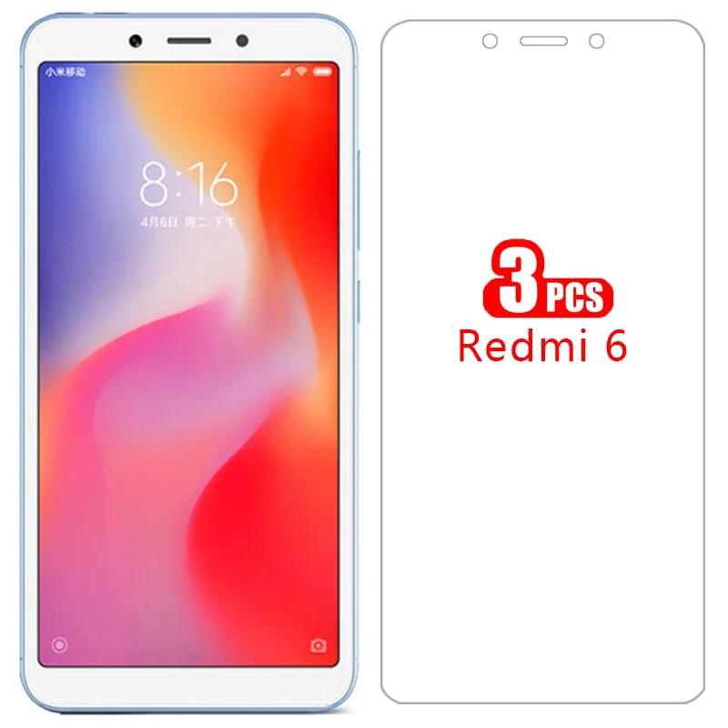 case-for-xiaomi-redmi-6-cover-screen-protector-tempered-glass-on-redmi6 ...