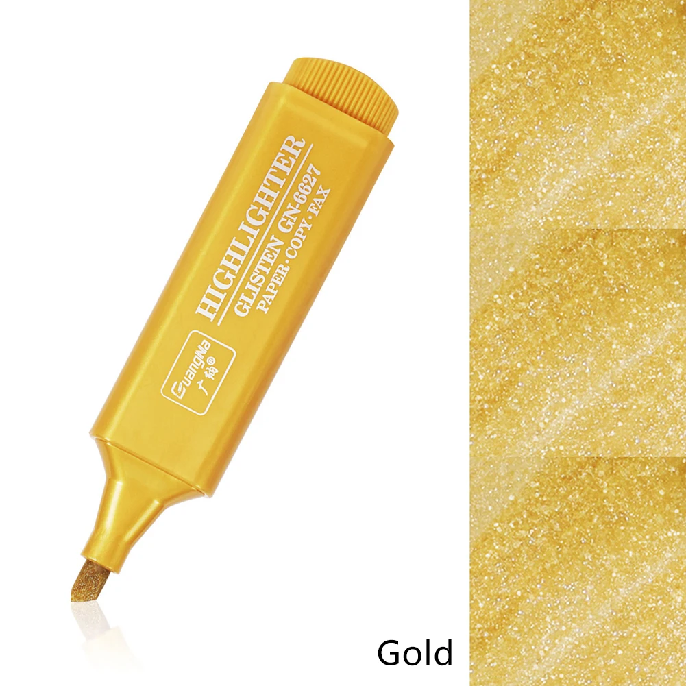 Surligneur,Violet--Surligneur D.lique Fluorescent à Paillettes ...