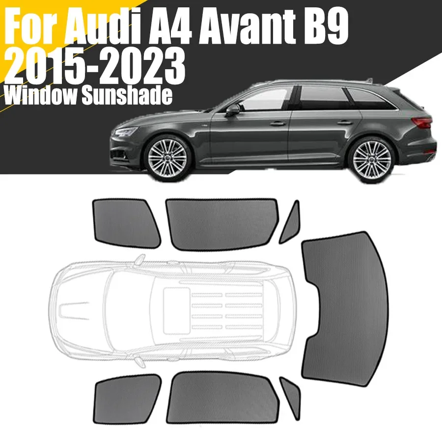 Custom-Magnetic-Car-Window-Sunshade-For-Audi-A4-Avant-B9-2015-2023 ...