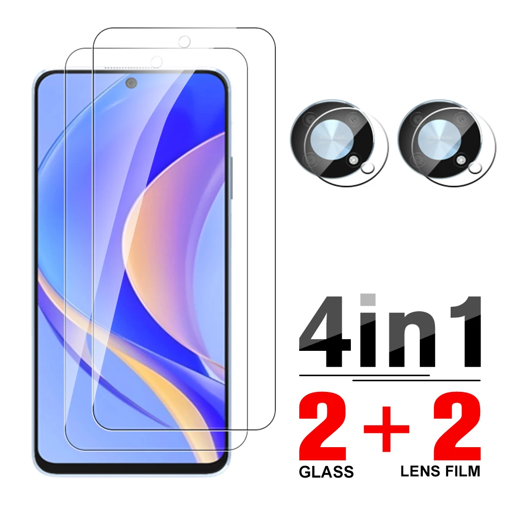 4in1 Protective Tempered Glass For Huawei nova Y90 2022 Screen ...