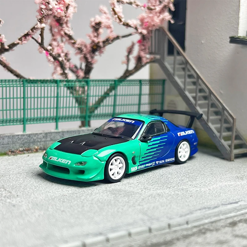 Tarmac Works Tw 1:64 Rx-7 Fd3s Falken Metal Model Car - Railed/motor ...