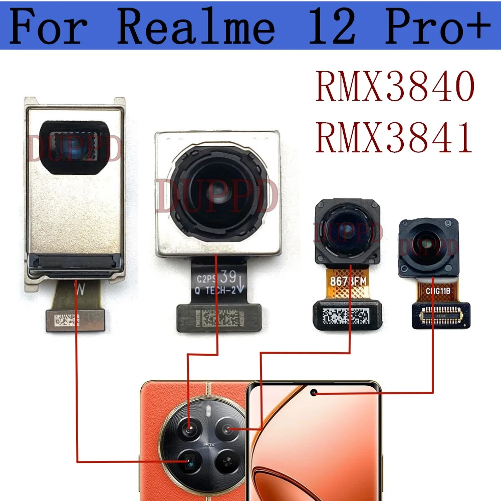Front Facing Selfie Camera For Realme 12 Pro+ RMX3840 Backside Big Main ...