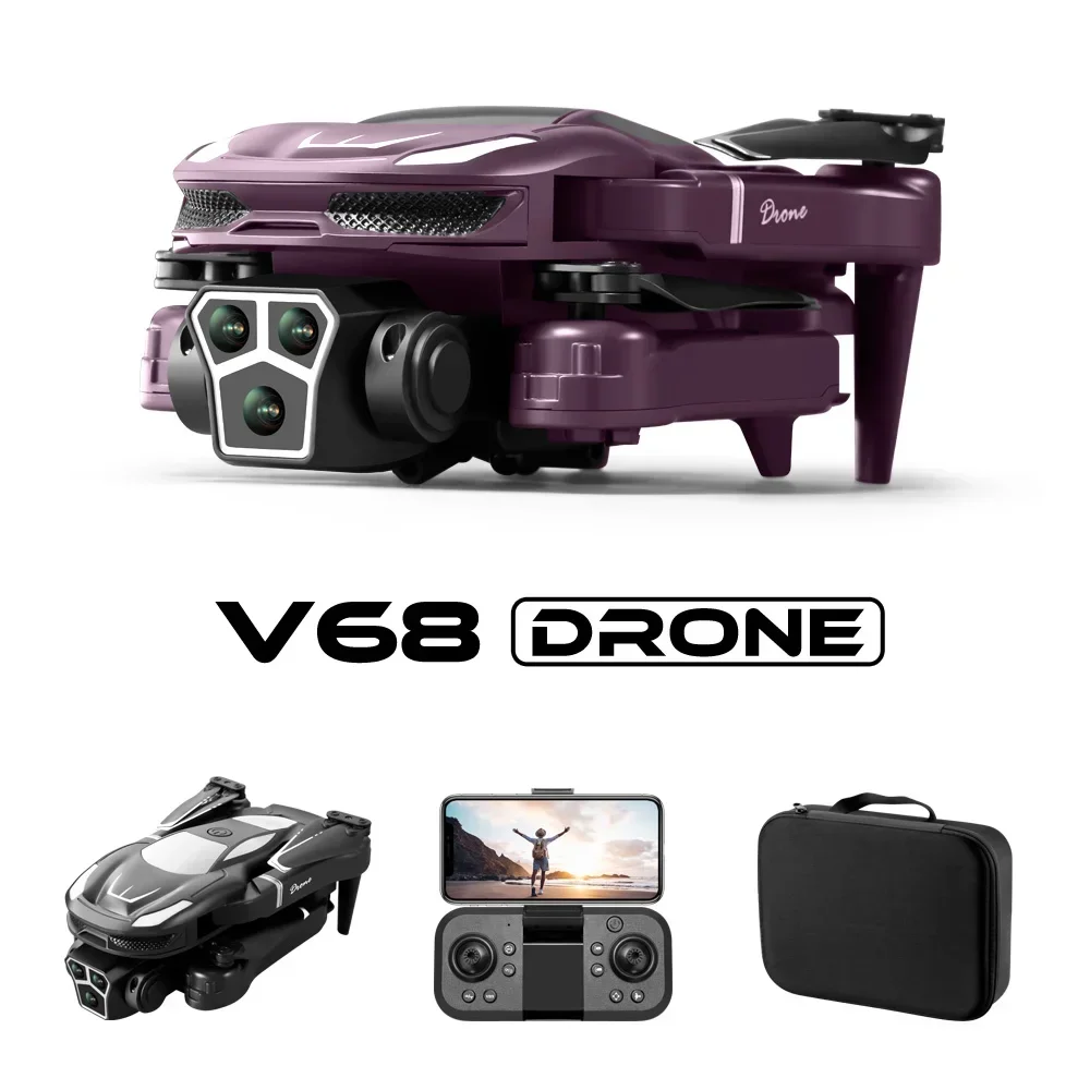 Dron-V68-MAX-4K-el-ctrico-ajustable-tres-c-maras-fotograf-a-a-rea-flujo ...