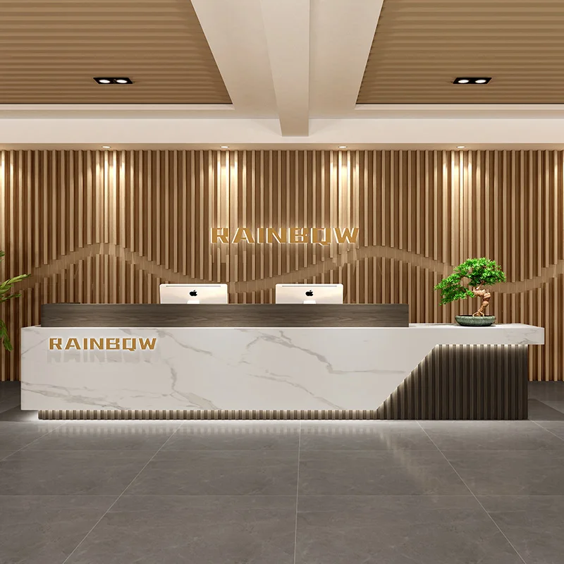 Office Reception Backdrop Design