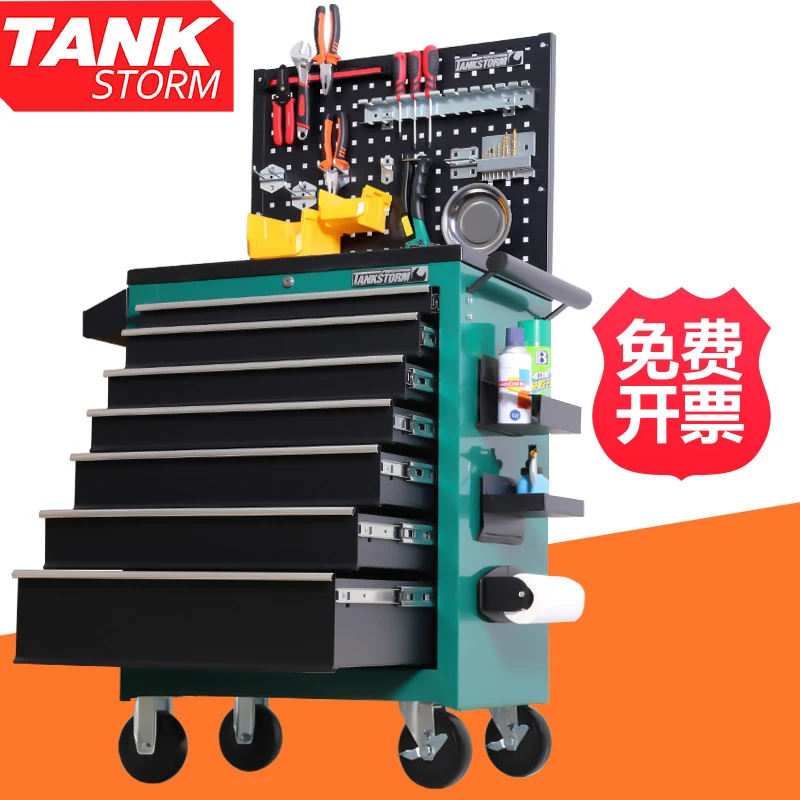 Motor-repair-tool-trolley-workshop-with-heavy-tools-to-move-metal ...