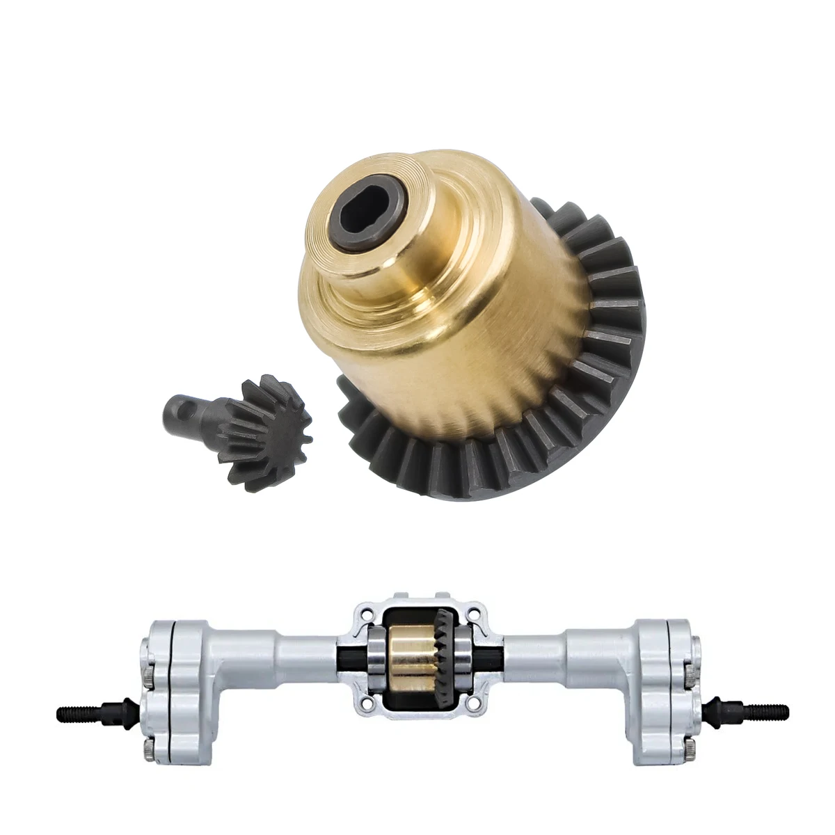 Metal-Front-Rear-Axle-Differential-Gear-Set-Kit-For-1-24-FMS-FCX24 ...