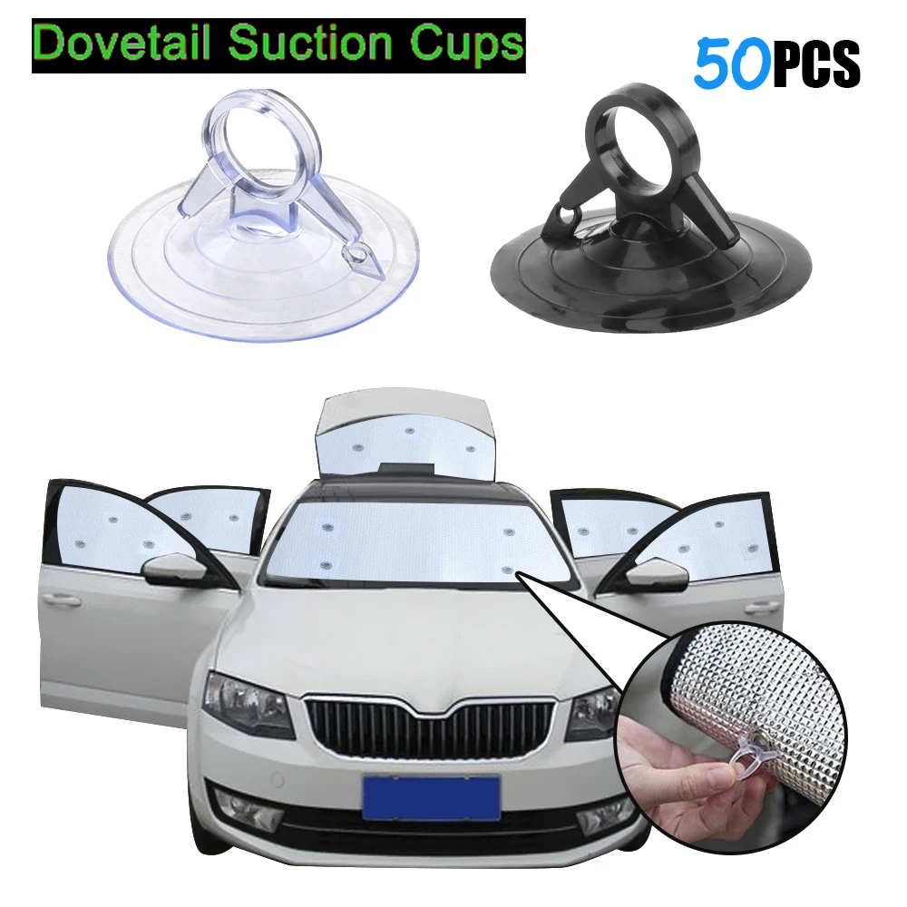 50Pc-Dovetail-Suction-Cup-45mm-Car-Sunshade-Suction-PVC-Cups-Clear ...