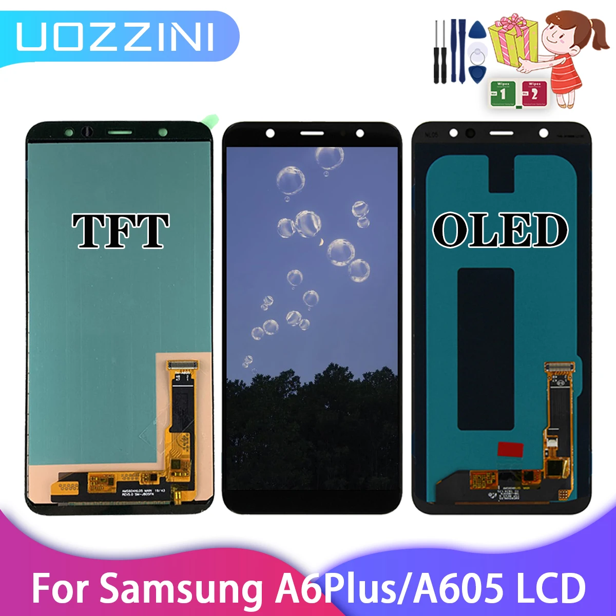 TFT-AMOLED-For-Samsung-A6-Plus-2018-A605-For-Samsung-A6-Plus-2018-LCD ...