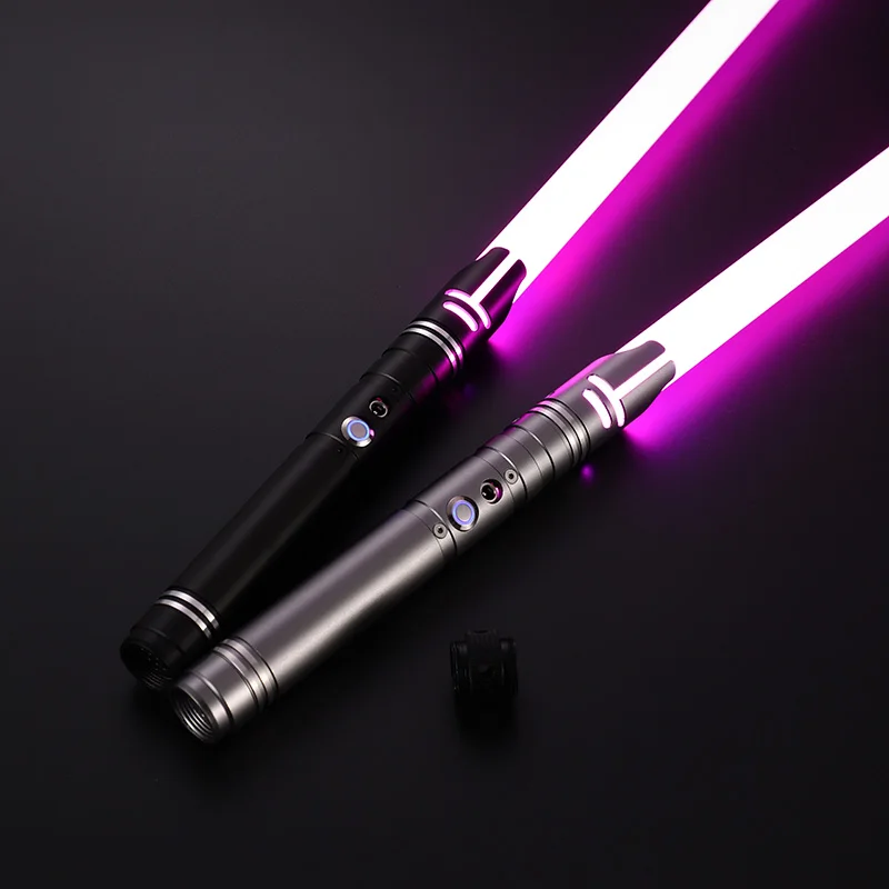 Metal-Handle-RGB-Cosplay-Double-edged-Lightsaber-Laser-Sword-14-Colors ...