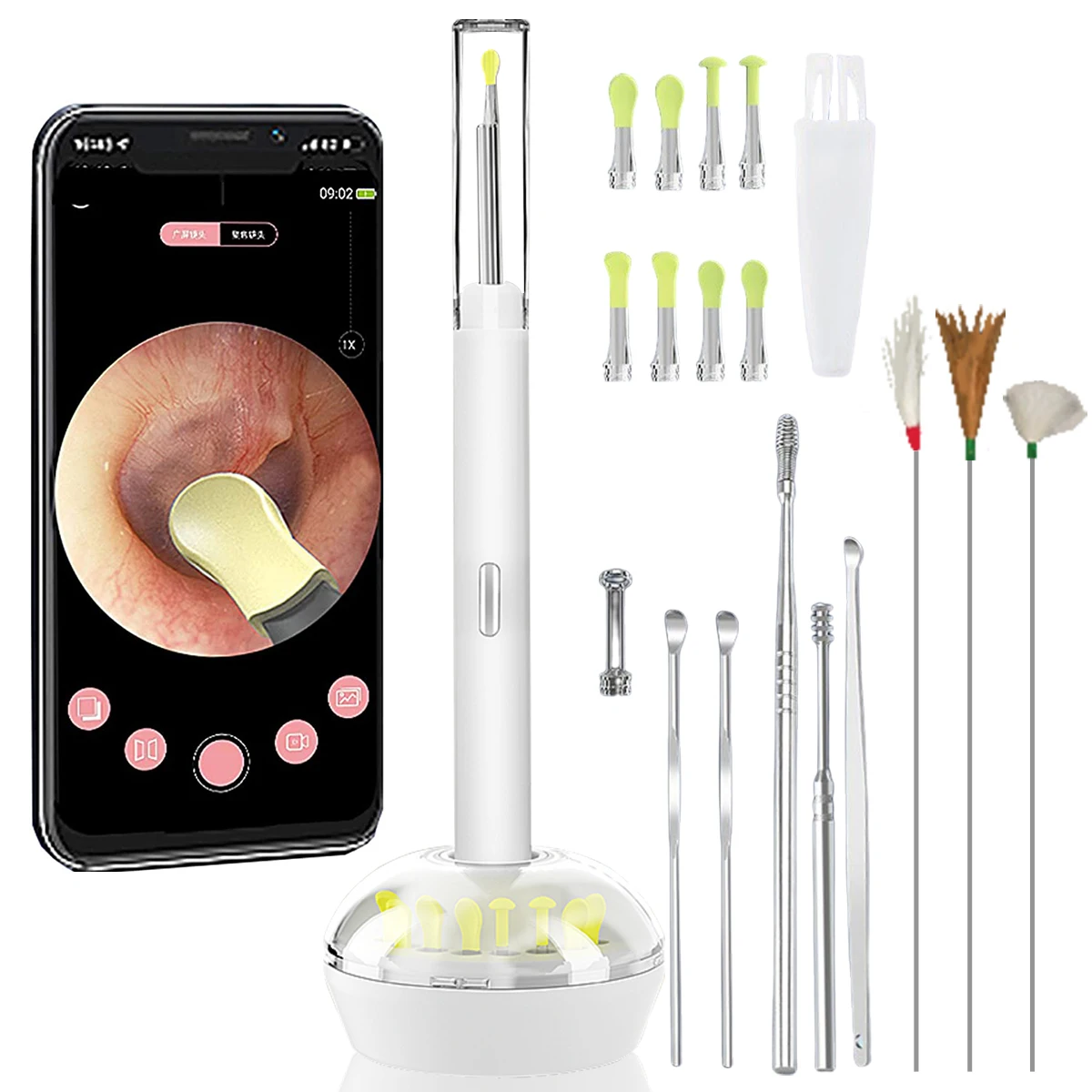 Pixel-500W-Ear-Cleaner-Double-threaded-Ear-Spoon-Anti-drop-Extra-Ear ...