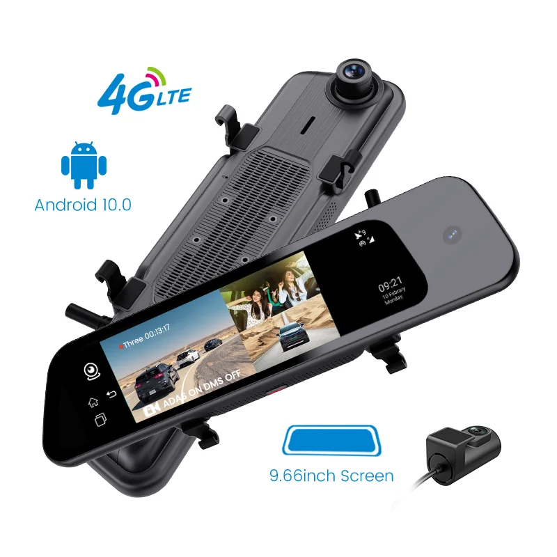 P90003 Channels Record 10inch Android 10 4g Car Camera with Wifi Gps ...