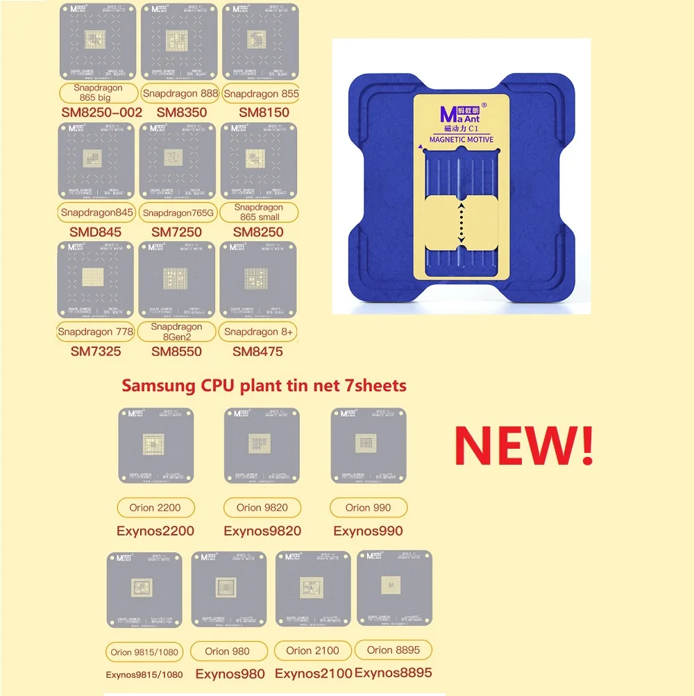 Maant-c1-magnetische-Leistung-CPU-BGA-Reballing-Schablone-Kit-Plattform ...