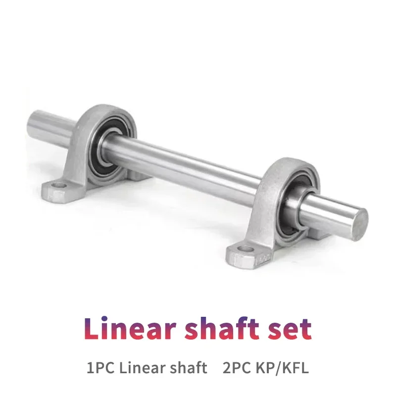 Optical Axis Linear Rail Shaft OD8/10/12/15/16/17/20mm +2PC Zinc Alloy ...