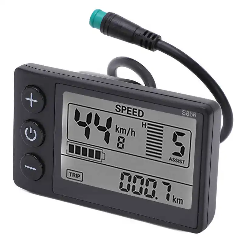 E-bike-LCD-Display-Meter-Electric-S866-LCD-Display-Meter-24V-36V-48V ...
