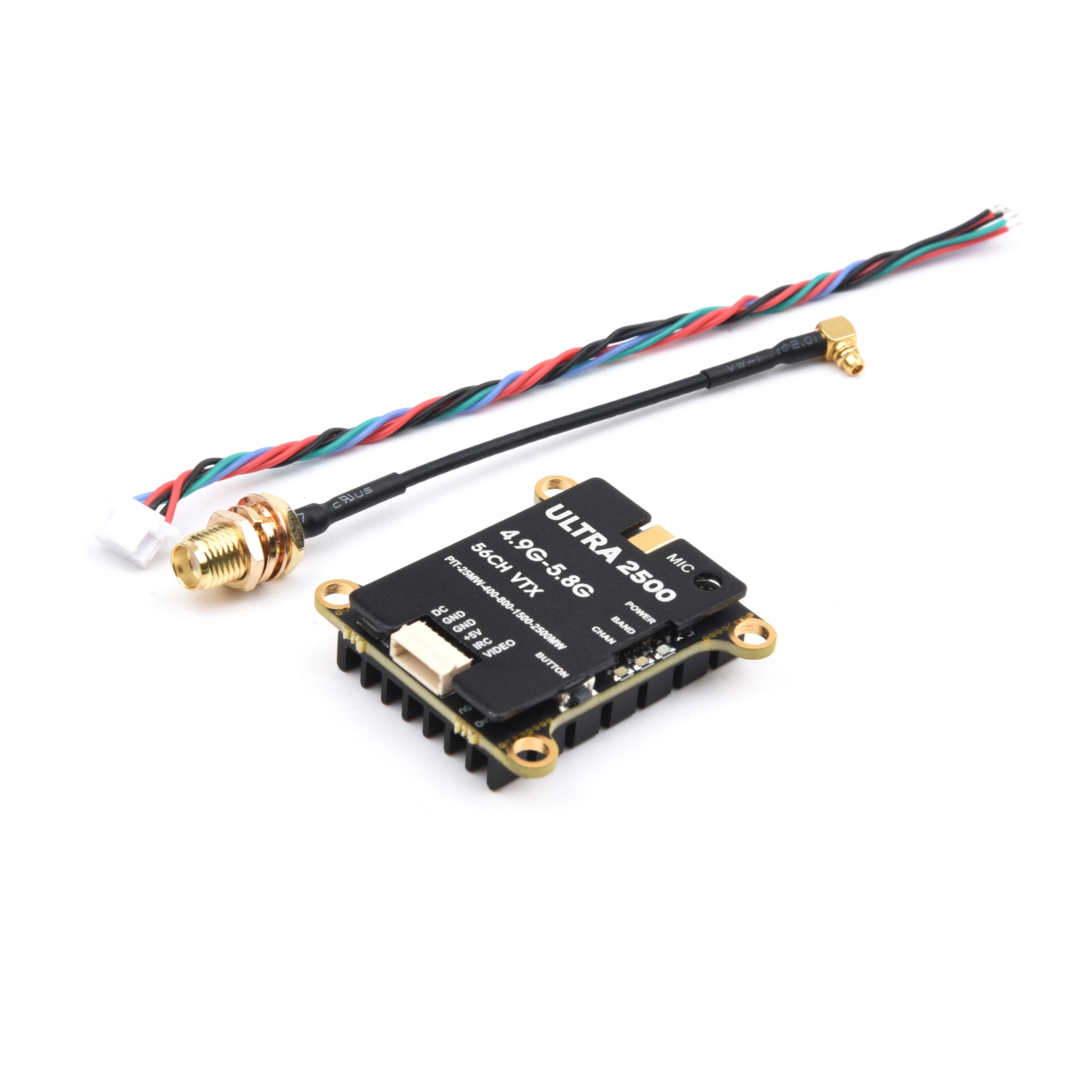 FPV 4.9G-5.8G 2.5W 0MW/25/400/800/1.5W/2.5W 56CH Transmitter VTX for RC Models Long Range FPV ...