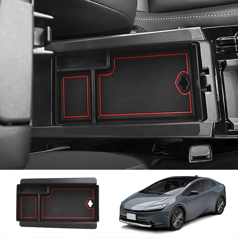 Central-Control-Armrest-Storage-Box-Organizer-Tray-For-Toyota-Prius-60 ...