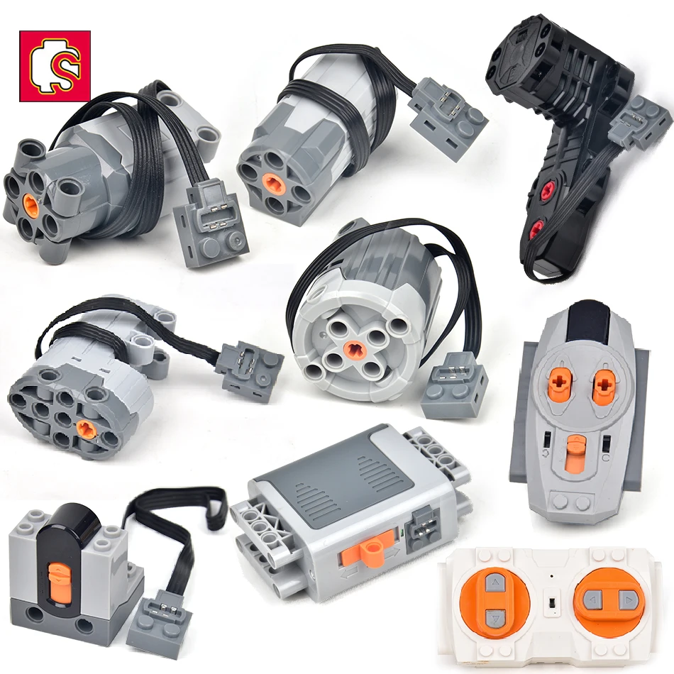 Technical Motor Parts Multi Power Functions | Sembo Block Remote ...