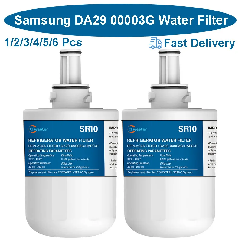 1-6Pcs DA29 00003G Water Filter Replacement for Samsung DA29-00003B ...