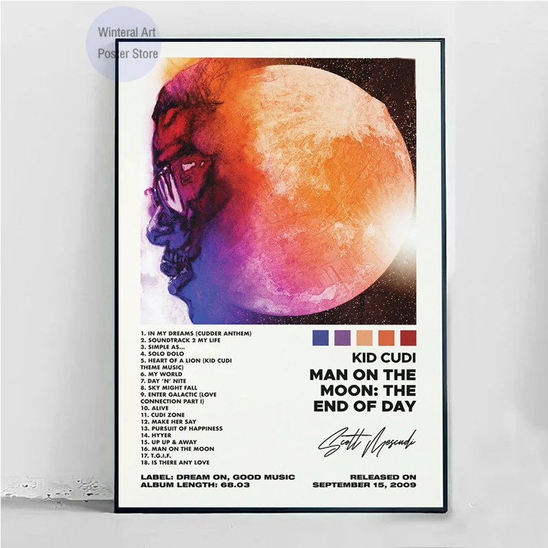 Kid Cudi Man On The Moon Poster