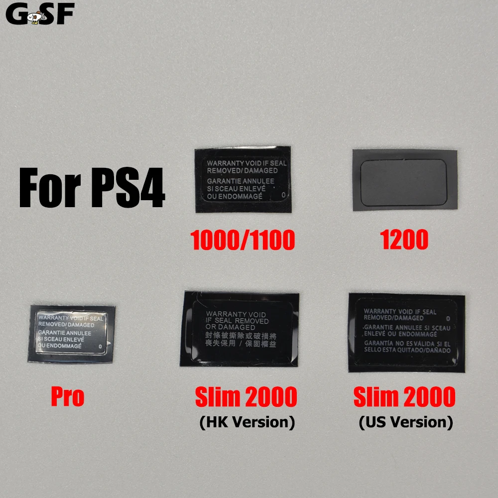 GSF-5PCS-Label-Sticker-For-PS4-Pro-Slim-1000-1100-1200-2000-Console ...