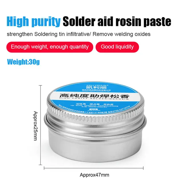 High Purity Rosin Electric Soldering Iron Repair Welding Paste Lead ...