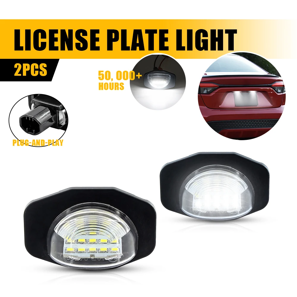 AUXITO 2Pcs White LED License Plate Lights Canbus For Scion xB xD ...