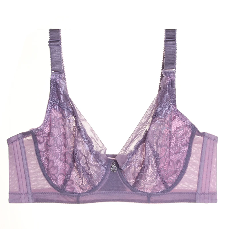 Ultra-Thin-Women-Sexy-Comfort-Bra-Large-Size-Transparent-Lace-Bra ...