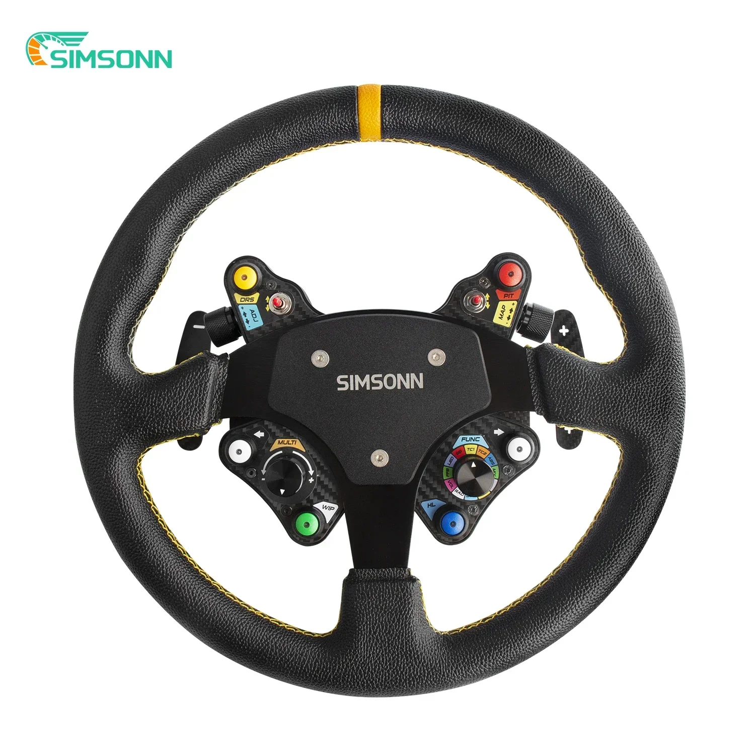 Simracing-steering-wheel-control-PC-racing-wheel-led-button-joystick ...