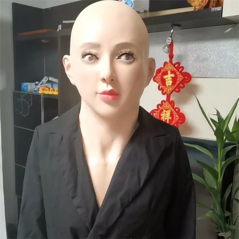 New-Crossdresser-mask-Silicone-Skin-women-Shemale-masquerade-Masken-for ...