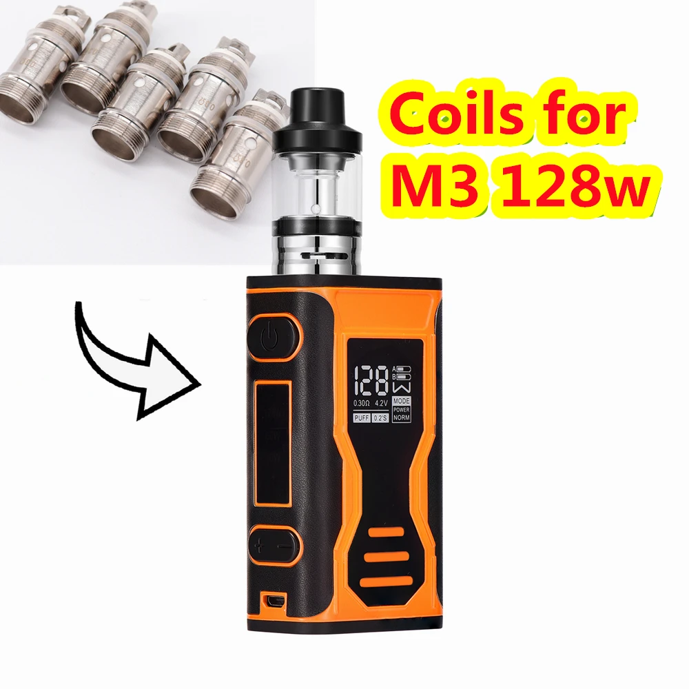 vaporizer coils Atomizer accessories 5pcs/10pcs coils for M3 128W BOX ...