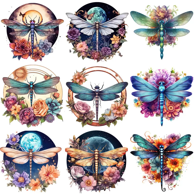 Moon-Dragonfly-tore-Stickers-Crafts-And-Scrapbooking-stickers-kids-toys ...