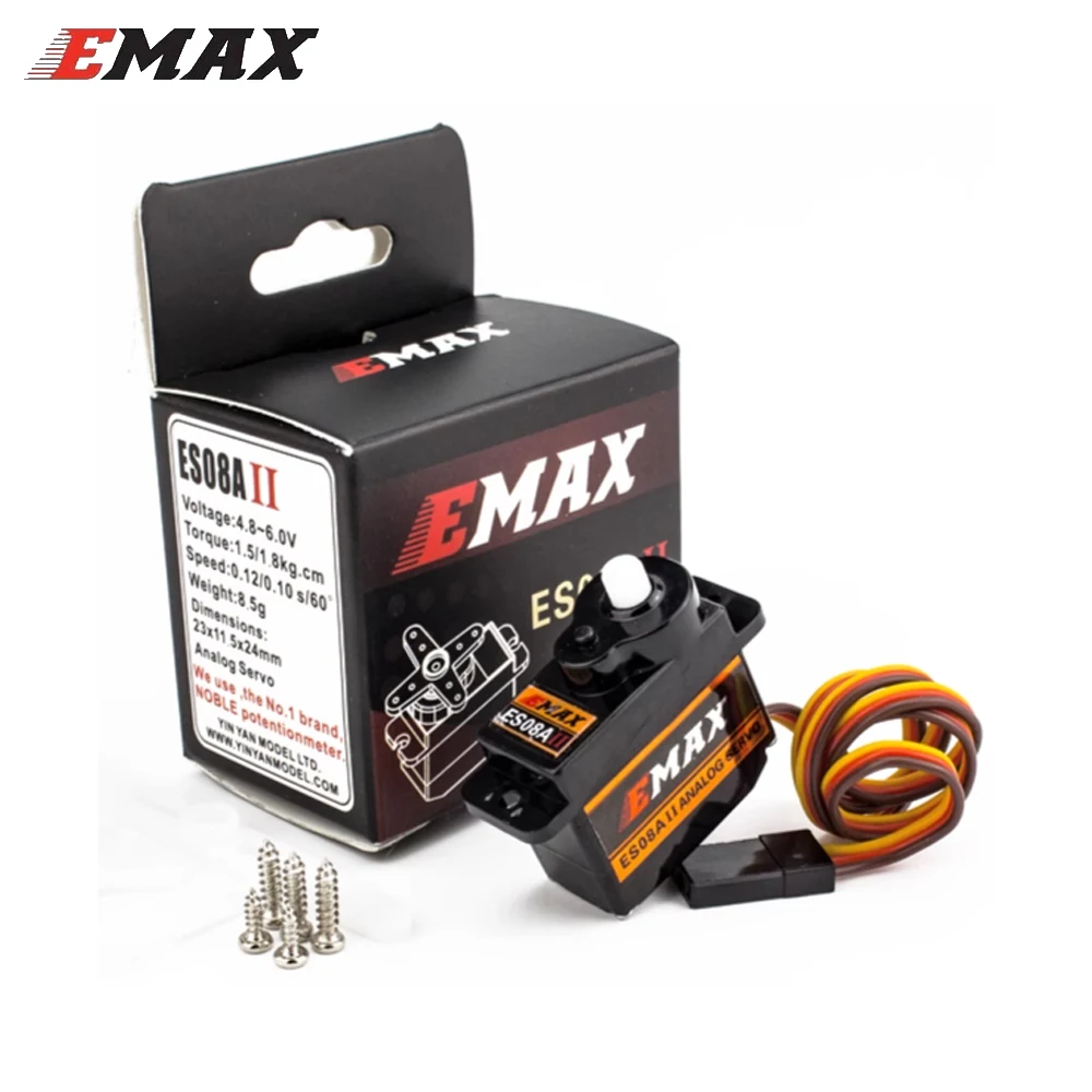 Emax ES08AII ES08A 4.8V-6.0V 9g Plastic Gear Analog Micro 3D Servo For ...