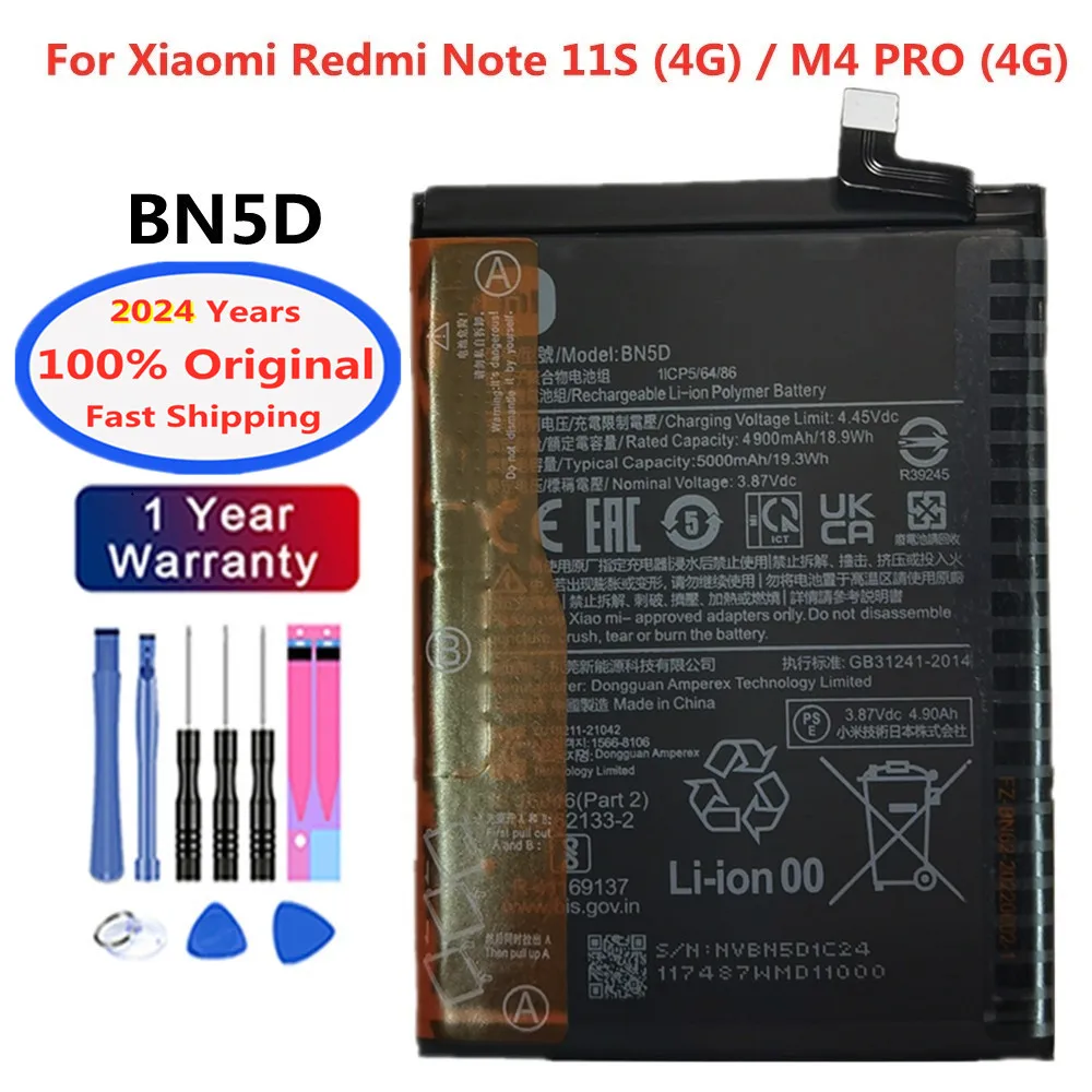 2024-Years-Xiao-Mi-BN5D-Original-Battery-For-Xiaomi-Redmi-Note-11S-11-S ...