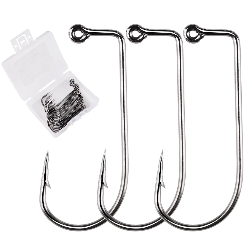 20pcs-box-9147-High-Carbon-Steel-Fishhook-Black-90-Degree-Aberdeen ...