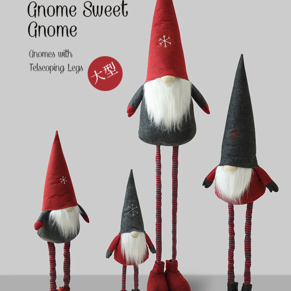 New-Year-Gift-for-Kids-Christmas-Fabric-Retractable-Faceless-Elf-Elder ...