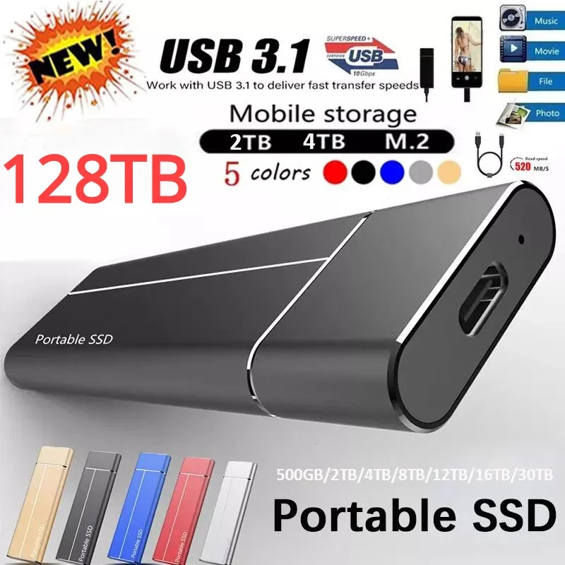 High-Speed-128TB-SSD-USB3-1-Interface-Portable-External-Solid-State ...