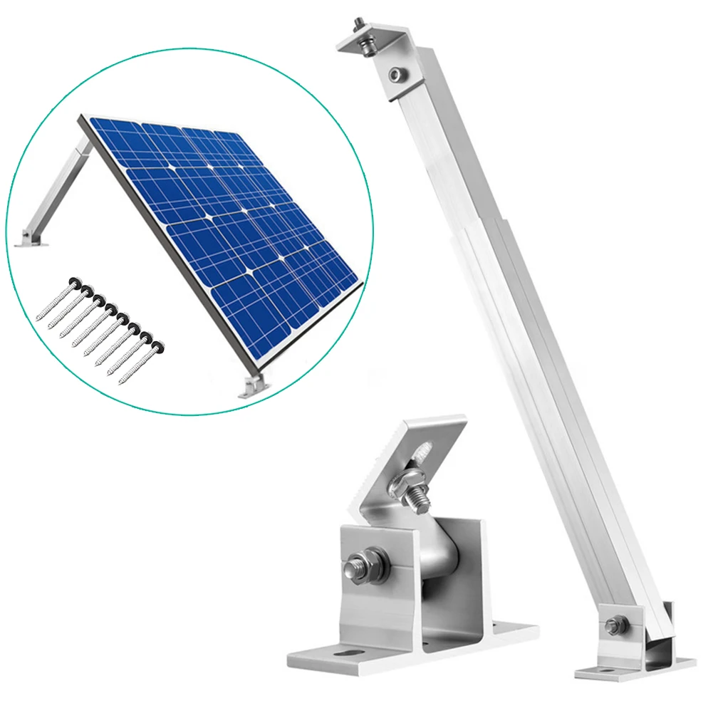 Solar-Panel-Bracket-Solar-Module-Holder-End-Clamp-Kit-Adjustable-Flat ...