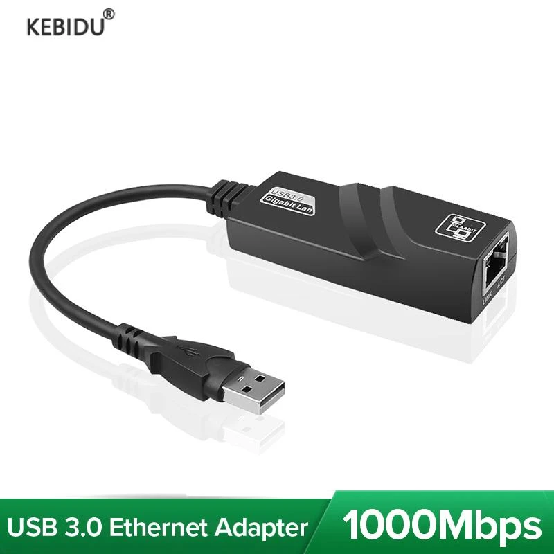 Network Card Usb 3.0 Ethernet Adapter Type-c To Gigabit Rj45 Lan 10/100 ...