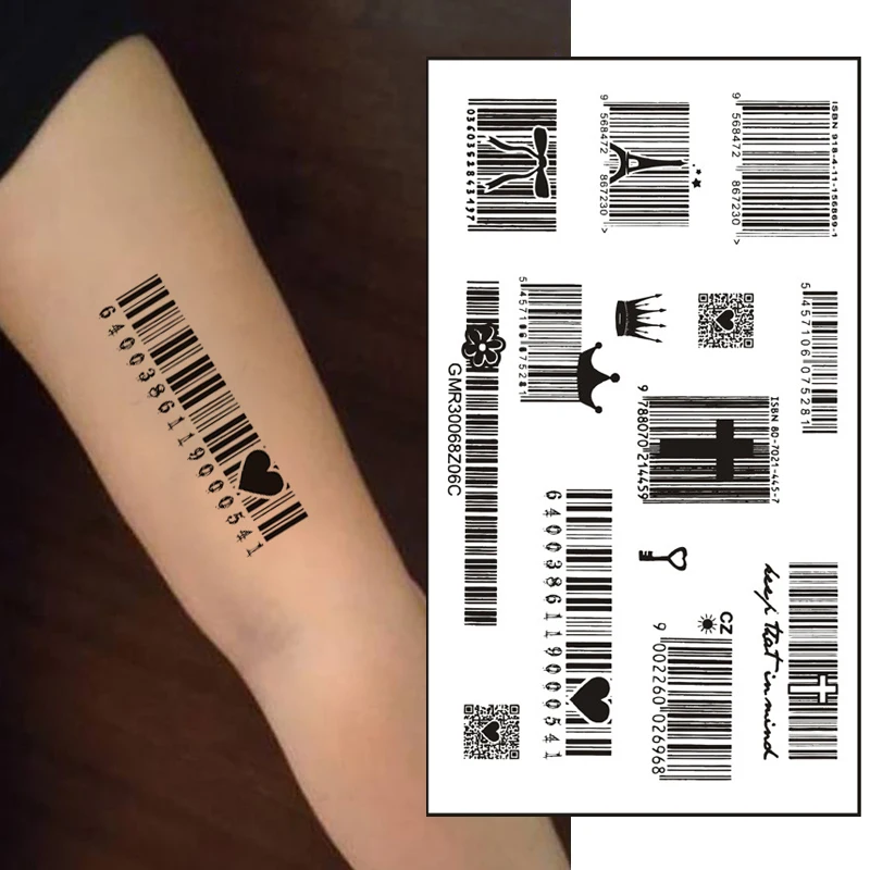 Barcode Tattoo Wrist