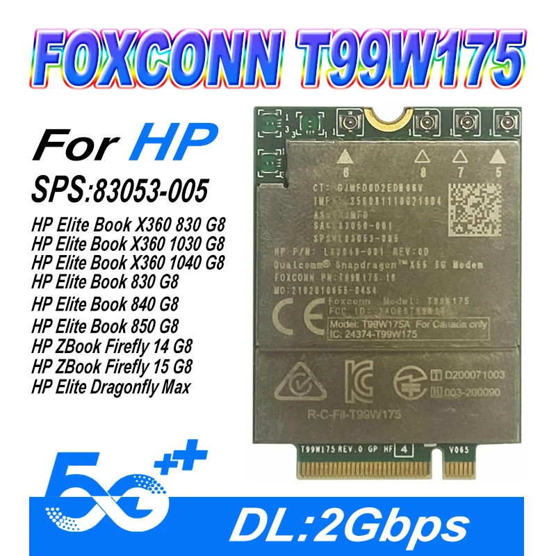 5g Modem | Hp Modems | Modems Gateways - T99w175 5g M.2 L83053-005 ...