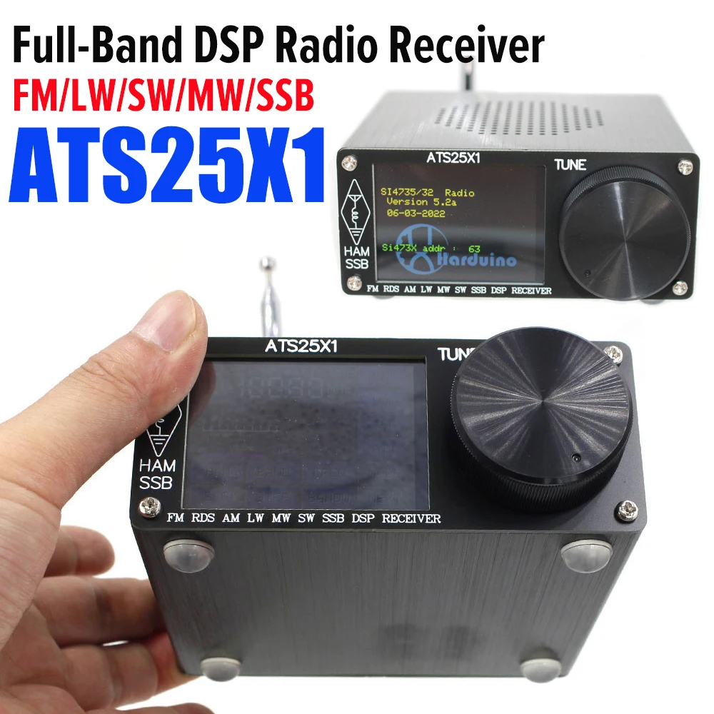 ATS25X1 Full-Band DSP Radio Receiver FM/LW/MW/SSB Receiver 2.4inch ...