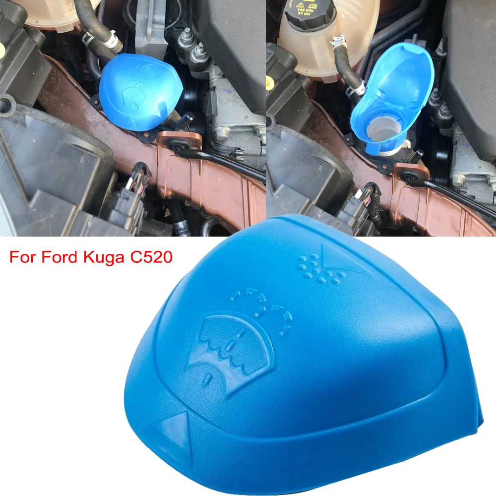 Windshield Wiper Washer Fluid Reservoir Tank Bottle Cover Cap For Ford ...