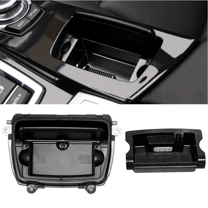 New Black Plastic Center Console Ashtray Assembly Box Fit For Bmw 5 ...