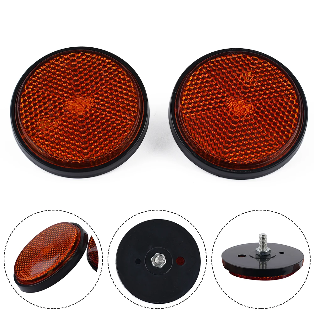 2pcs-Circular-Reflector-Motorcycle-ATV-Scooter-Dirt-Bikes-Bicycle ...