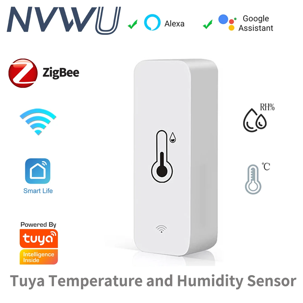 Tuya-Zigbee-WiFi-Temperature-And-Humidity-Sensor-Indoor-Smart-Home ...