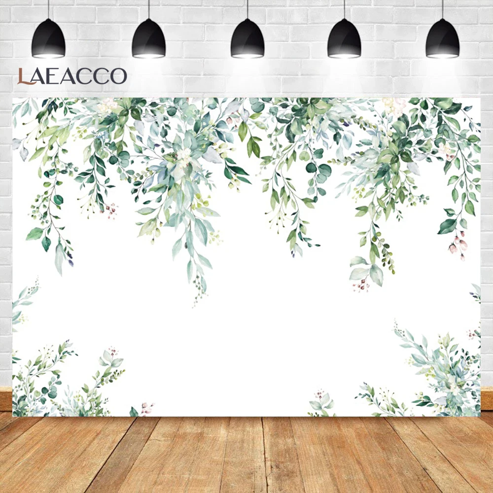 Laeacco-Greenery-Photography-Backdrop-Spring-Green-Eucalyptus-Leaves ...