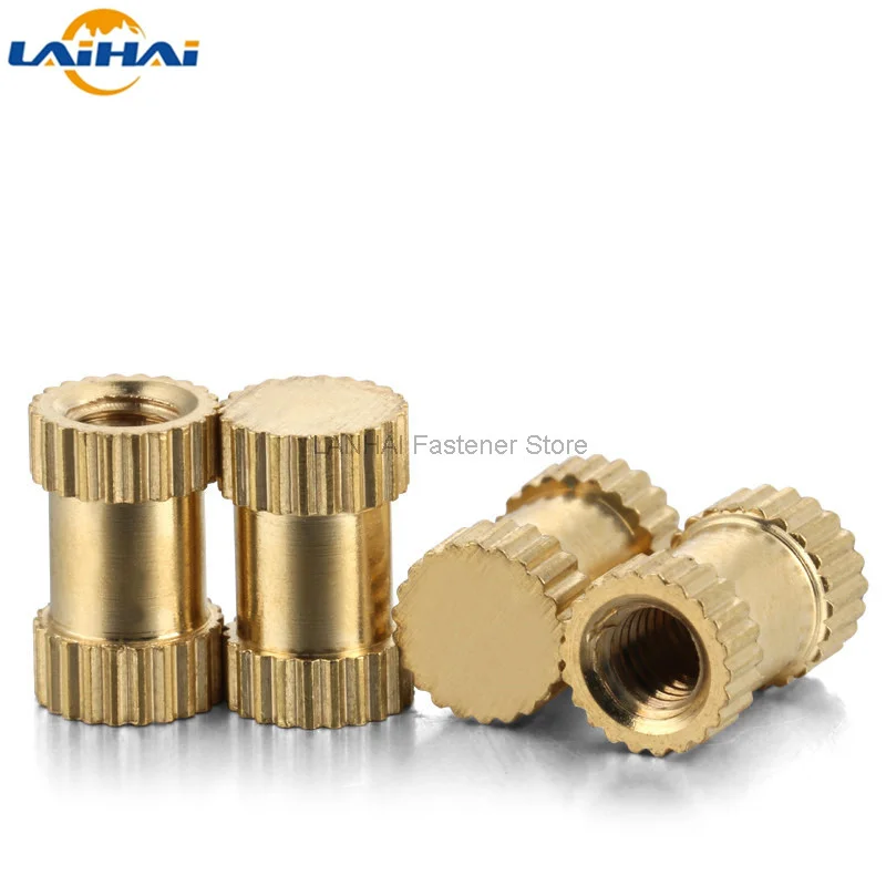 5-25X-M3-M4-M5-M6-M8-Type-B-Solid-Brass-Copper-Injection-Molding-Knurl ...