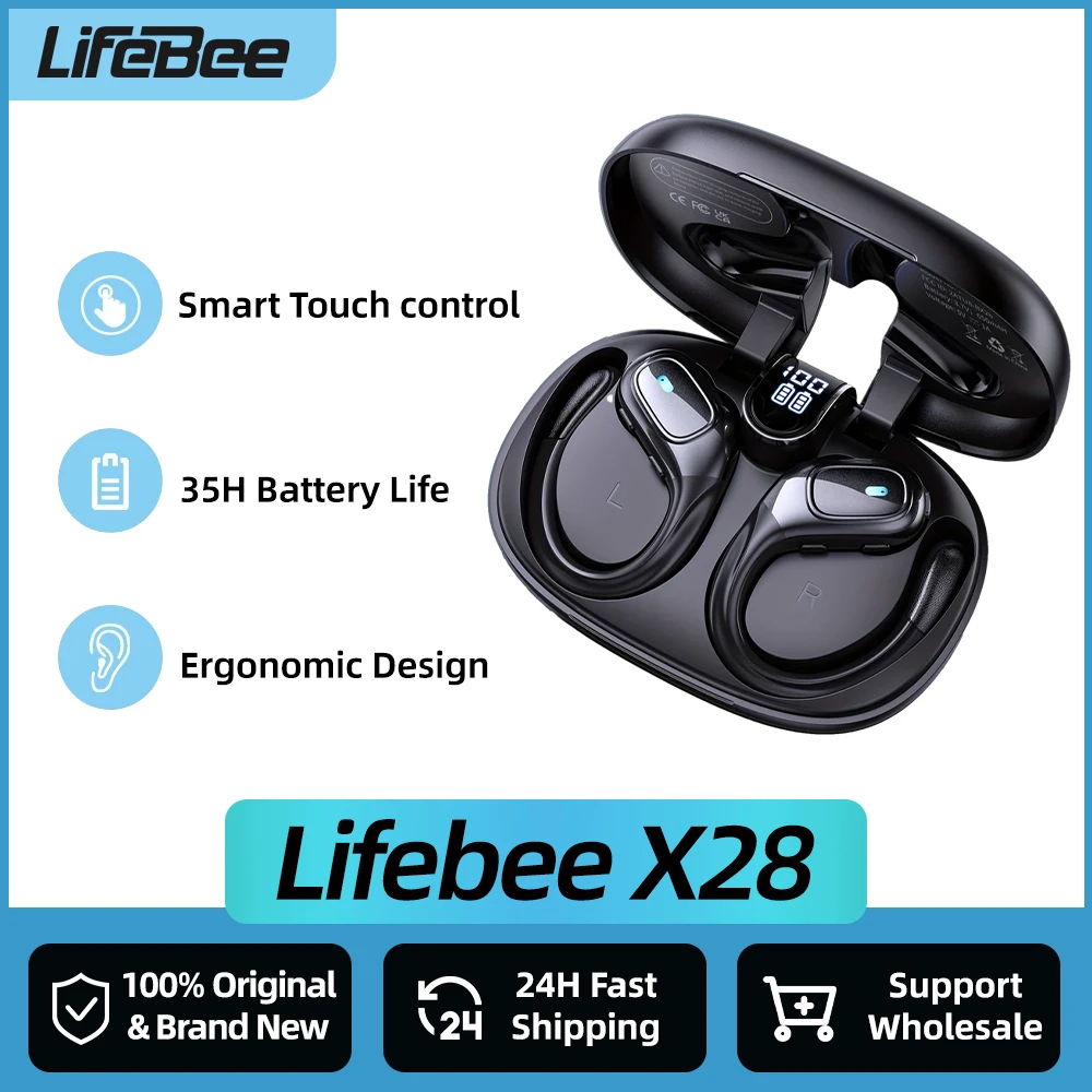LIFEBEE-X28-Earphone-Bluetooth-Wireless-Headphones-35Hrs-Playback ...