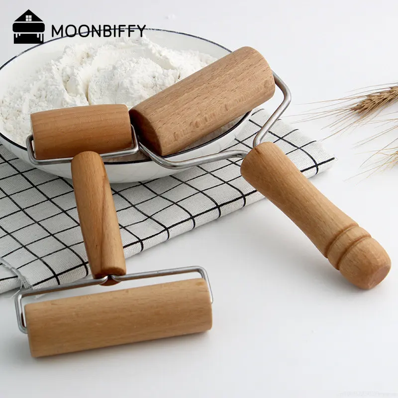Wooden-Rolling-Pin-Hand-Dough-Roller-for-Pastry-Fondant-Cookie-Dough ...